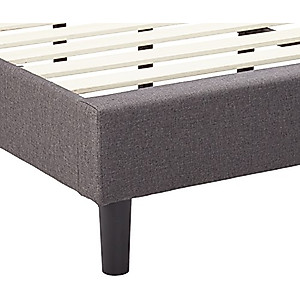 Zinus Dachelle Upholstered Platform Bed Frame / Mattress Foundation / Wood Slat Support / No Box Spring Needed / Easy Assembly, Full