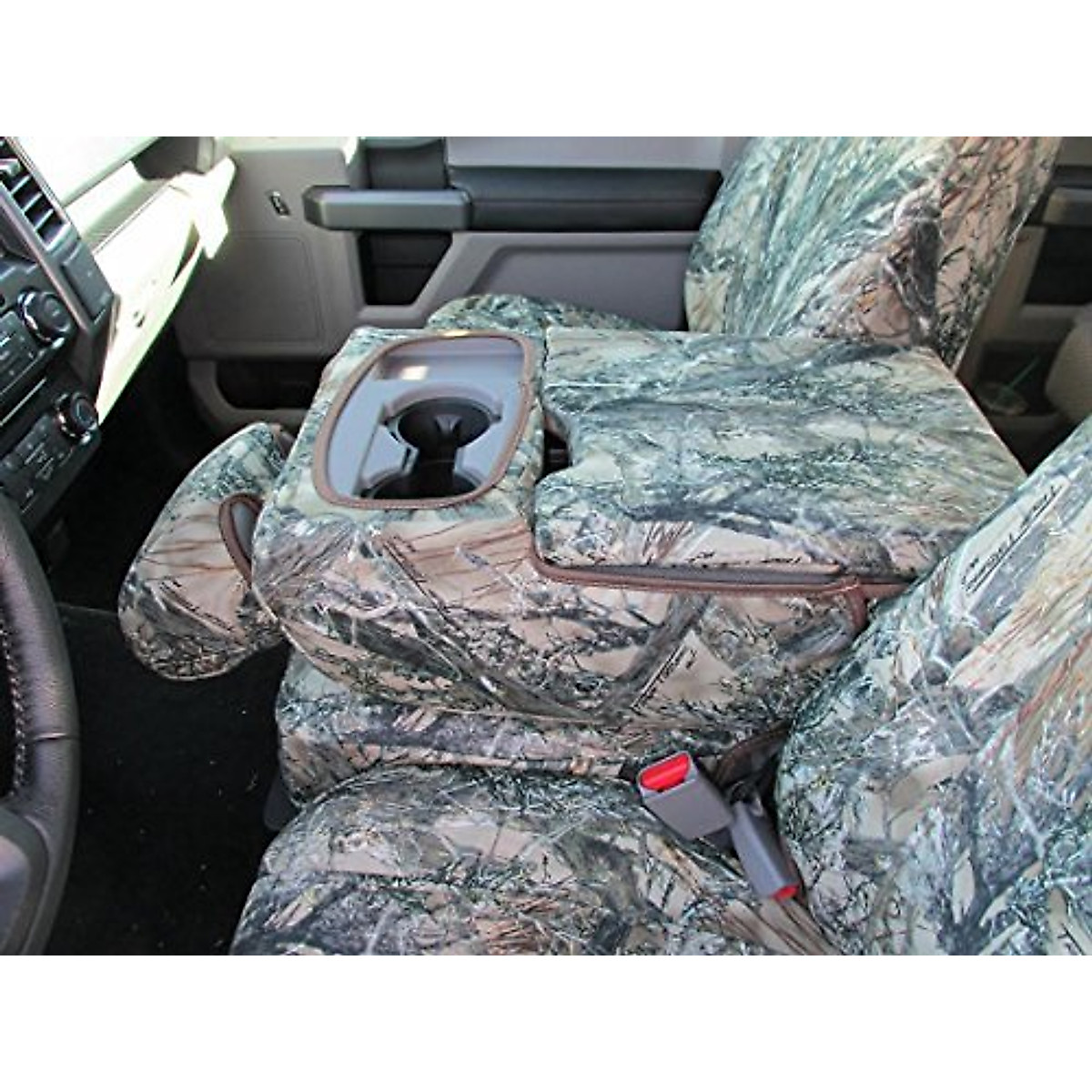 Durafit Seat Covers, Compatible with 2019-2022 Ford F150-F550 Super Crew Front and Rear Seat Cover Set Made in MC2 Camo Endura Waterproof Fabric
