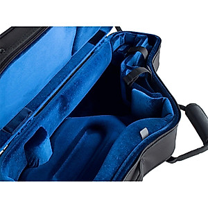 Protec Alto Saxophone Contoured PRO PAC Case with Flute Pocket, Black, Model PB304CT