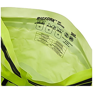 SealLine BigFork 30-Liter Waterproof Roll Top Dry Daypack, Lime