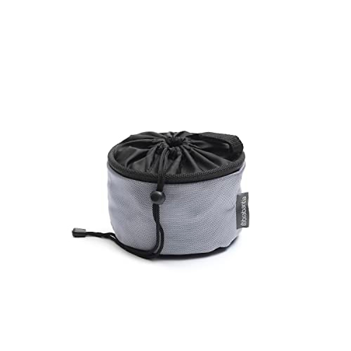 Brabantia Compact Clothespin Storage Bag with Hanging Loop & Closing Cord (Gray) Space Saving Organizer for Clothes Pins, Hangs on Clothesline or Drying Rack, Holds up to 75 Pins