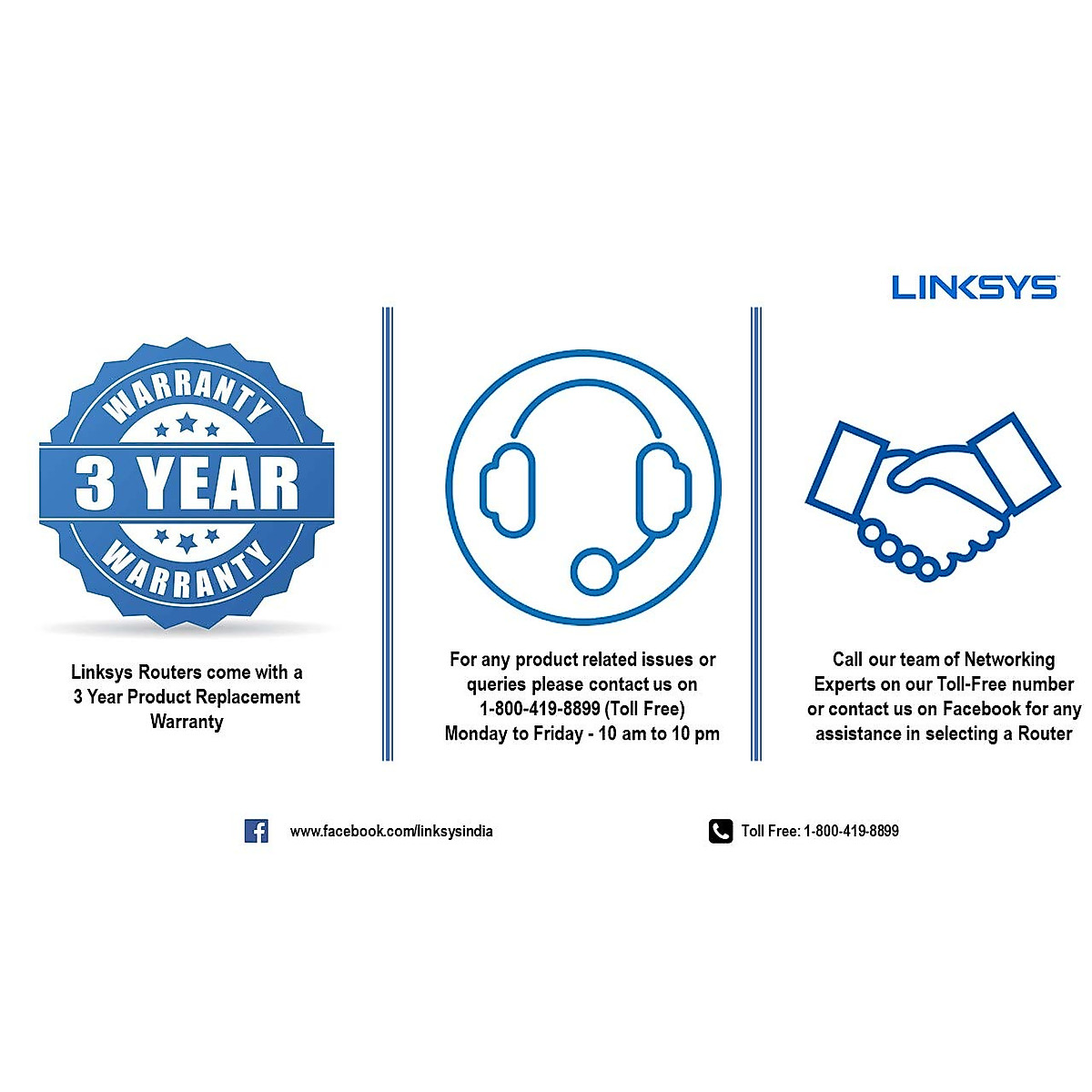 Linksys Mesh Wifi 5 Router, Tri-Band, 3,000 Sq. ft Coverage, 25+ Devices, Supports Guest WiFi, Parent Control,Speeds up to (AC3000) 3.0Gbps - MR9000. With Amazon exclusive extended 18 month warranty