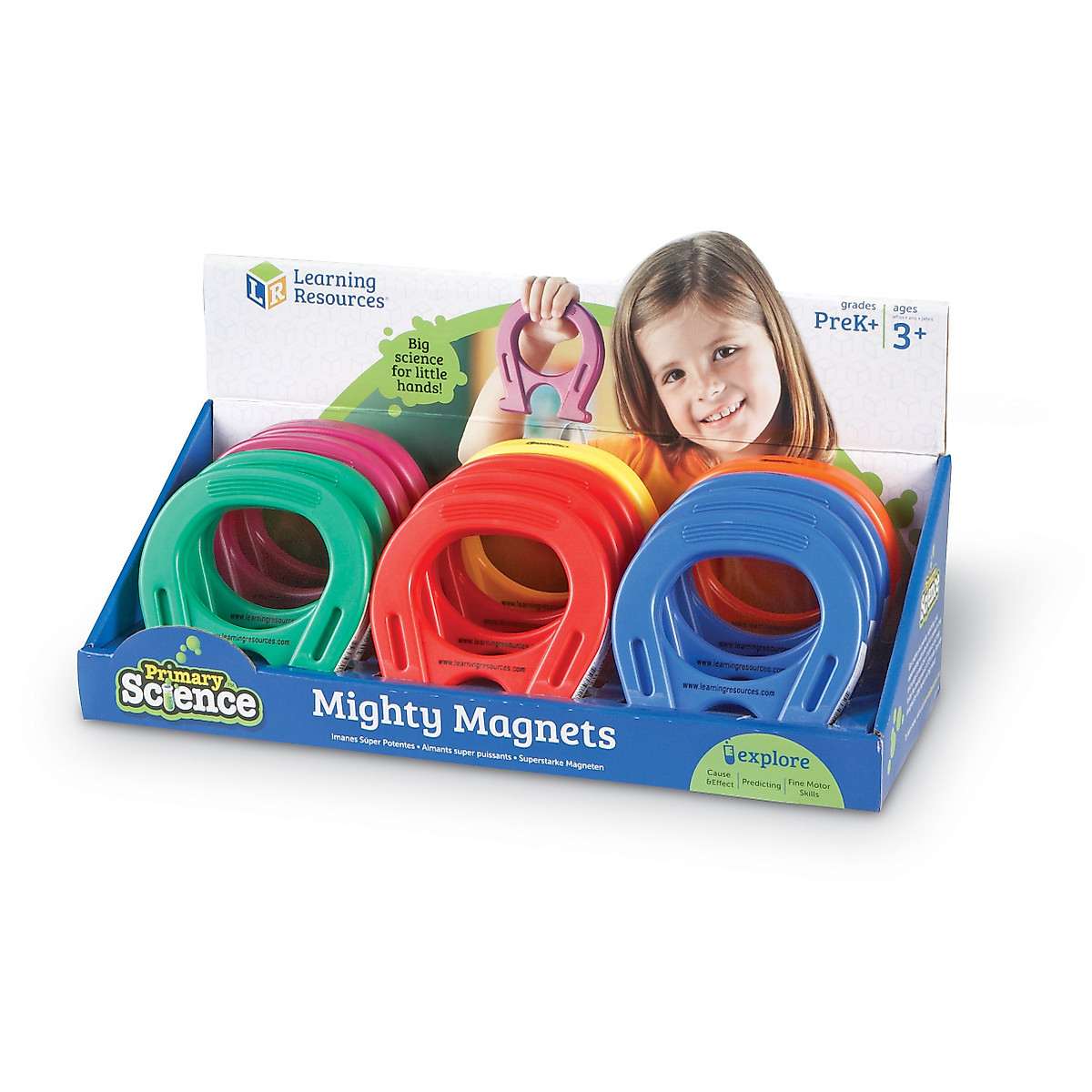 Learning Resources Horseshoe-Shaped Magnets, Set of 12
