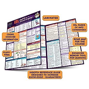 ESL - English as a Second Language: a QuickStudy Laminated Reference Guide (QuickStudy Academic)