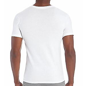 Hanes Ultimate Comfort Fit Undershirt, Men’s Crewneck Stretch-Cotton T-Shirt, 6-Pack