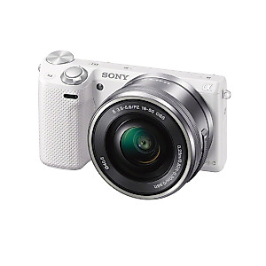 Sony NEX-5TL/W Mirrorless Digital Camera with 16-50mm Power Zoom Lens (White)