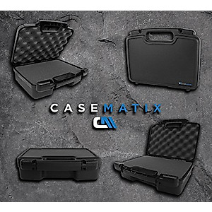CASEMATIX Pico Mini Projector Case Compatible with LG CineBeam PF50KA, PH30JG, PF50, PH30, PH150G, PH550 and Other Pico Projectors and Accessories - Hard Shell Outer and Customizable Foam, Case Only