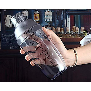 700cc / 24 oz Plastic Shaker Cocktail Drink Mixer Boba Tea Shaker,Professional Bar Tools Set (2)