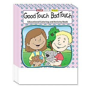 ZoCo - Good Touch Bad Touch Coloring Books for Kids (50 Bulk Pack, Without Crayons) - Private Parts, Body Safety, Personal Space Education for Ages 3 and Up - Games, Activities