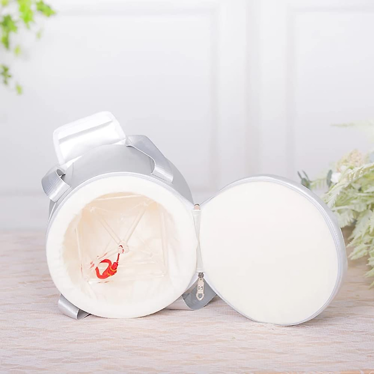 TFECOM Quartz Crystal Singing Pyramid, Excellent Sound for Healing Meditation, Perfect Chakra Healing Musical Instrument, with Crystal Striker and Carry Case Bag (Size : 5 Inch)