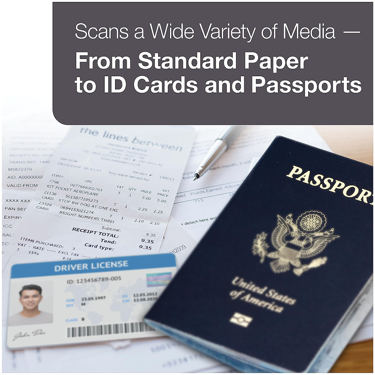 Epson DS-C480W Wireless Duplex Compact Desktop Document Scanner with Auto Document Feeder (ADF)