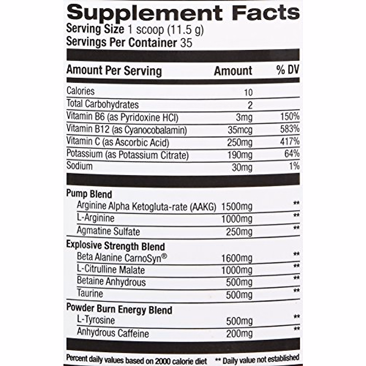 Rivalus, Powder Burn 2.0 Punch 30 Serving, Knockout Punch, 10.1 Ounce