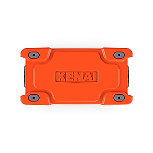 KENAI 65 Cooler | 65 qt Ice Chest Durable Rotomolded Insulated | Made in USA | Warranty for Life | for Beach Boat Camping Fishing Hunting | K65 | Orange