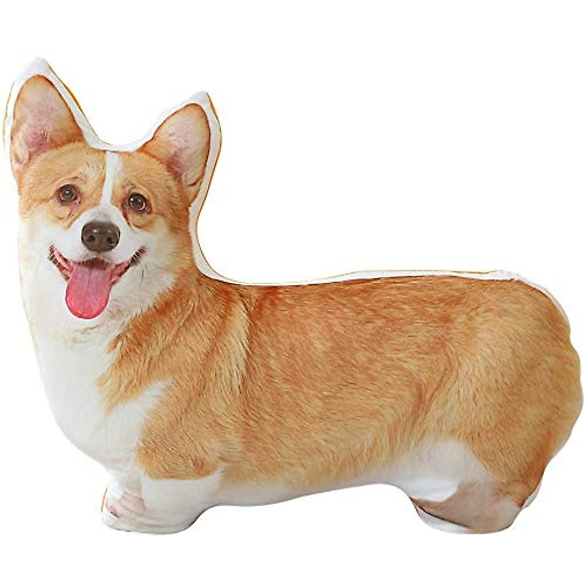 MISS TUTU Corgi Dog Super Soft Plush Throw Pillow Animal Pillow Plush Cushion