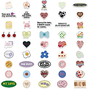 ZJSXINDI kawaii deco stickers cute Scrapbook Stickers 90pcs Cute small Stickers Set,Cardstock Stickers Decorative Masking Stickers for Personalize Laptop Scrapbook Daily Planner and Crafts (deco stickers)