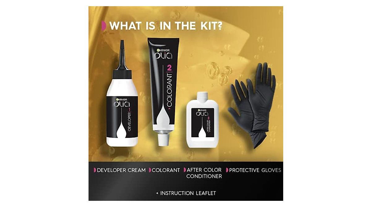 Garnier Olia 7.45 Dark Fire Ruby Hair Color - Ammonia Free