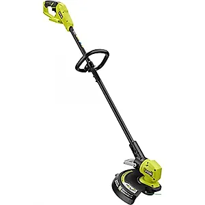 RYOBI ONE+ 18V Cordless 13 in. String Trimmer/Edger and Blower with 4.0 Ah Battery and Charger