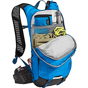 CamelBak M.U.L.E. Pro 14 Bike Hydration Backpack 100oz - Body Mapping Technology, Ibiza Blue/Orange