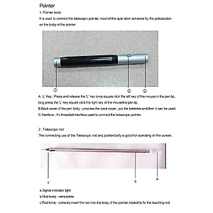 Interactive Whiteboard System Multi Touch Screen,Digital Smart Board Long Focus Manual Positioning Support Windows Portable Infrared for Children Classroom Education Presentation