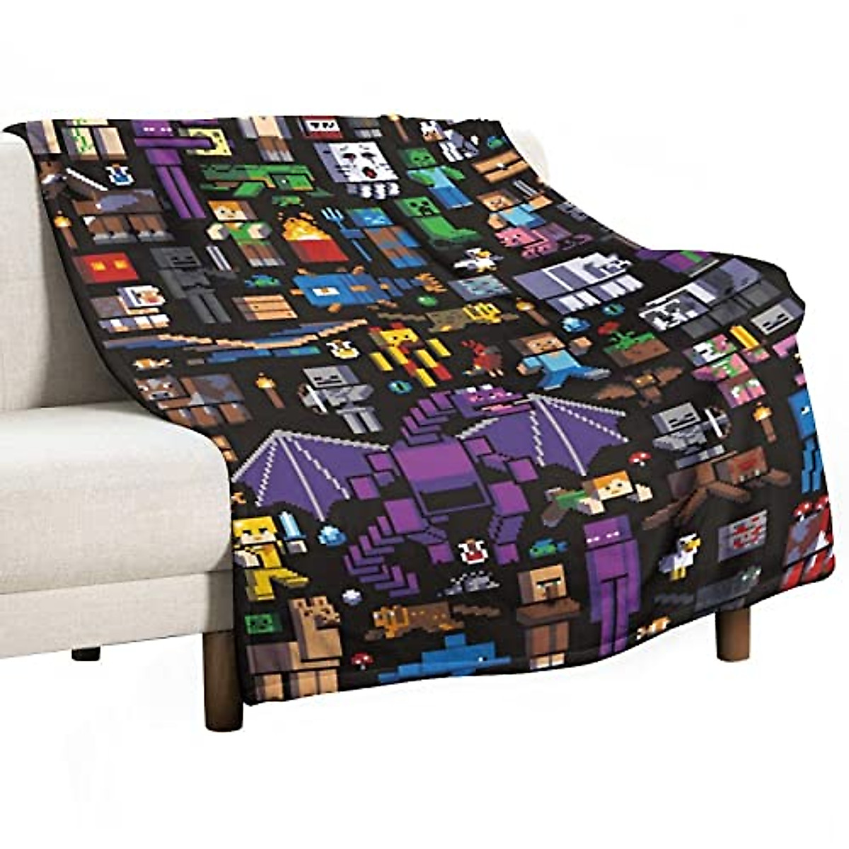 Game Blanket Soft Flannel Fleece Throw, Anime Fluffy Blanket All Season, Lightweight Blanket for Couch/Living Room/Sofa