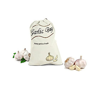 Dependable Industries Inc. Essentials 3 pack Onion Potato & Garlic Storage Bags Keeps Fresher Longer Drawstring Closure Side Zipper Blackout Interior