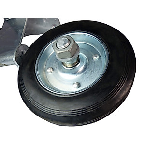 Swivel Wheel for Swinging Wood Gate. Galvanized Steel Guards Against Rusting. Product is Easy to Install