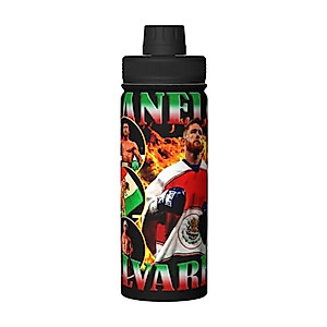 Eevikion Canelo of Alvarez Stainless Steel Insulated Tumbler Sports Water Bottle Hot and Cold Travel Cup 18oz
