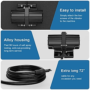 Signstek 200LB Vibrator Motor for Salt & Sand Spreader and Concrete Mixer 4000rpm 60W DC12V