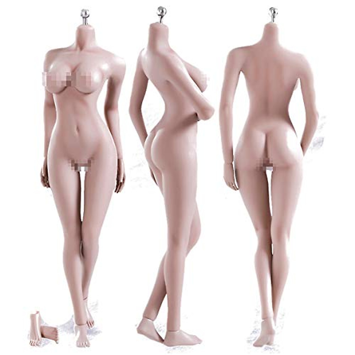 HiPlay TBLeague 1/6 Scale 12 inch Female Super Flexible Seamless Figure Body, Standard Body Type, Minature Collectible Action Figures (Pale Skin, S10D)