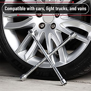 Bates Choice 14 Inch Carbon Steel 4 Way Lug Wrench