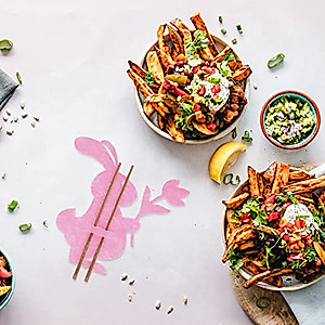 ABOOFAN 8pcs Easter Bunny Utensil Cutlery Holder Pouch Bags Rabbit Silverware Sleeve Fork Spoon Pocket Easter Table Decoration for Holiday Spring Easter Party Favor Pink