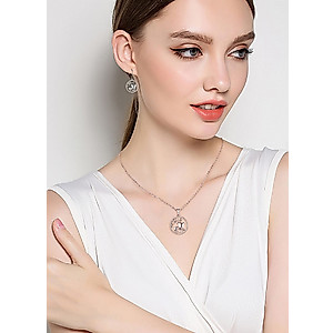 AEONSLOVE Elephant Necklace, 925 Sterling Silver, Mother Daughter Jewelry, Pendant, Women's, Gift