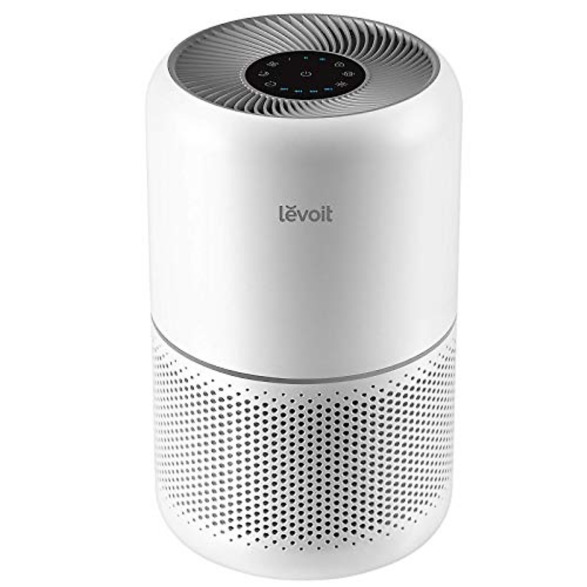LEVOIT Air Purifier, White & Air Purifier Smoke Remover Replacement Filter, 4-in-1 True HEPA, High-Efficiency Activated Carbon, Core 300-RF-WS, 1 Pack, Blue