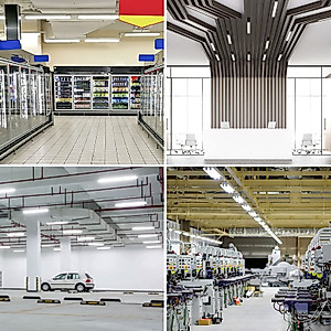 Ghiuop T8 LED Bulbs 4 Foot, 12 Pack 36W 4680LM 5000K Daylight White Type B 4FT LED Tube Lights, T8 T10 T12 Fluorescent Replacement Bulbs, Ballast Bypass, V-Shaped, Double Ended Power, Clear Cover