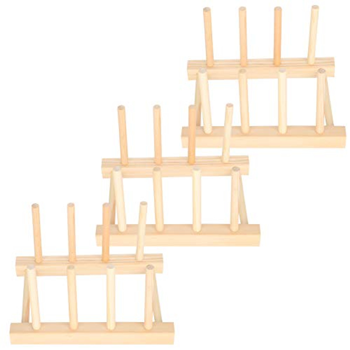 Wooden Plate Rack Organizer for Cabinet lid pots and Pans Dish Drying Vertical freestanding Racks Cutting Board Pot Holder Wood innerneed Bamboo Stand Cups Gadsby Kitchen