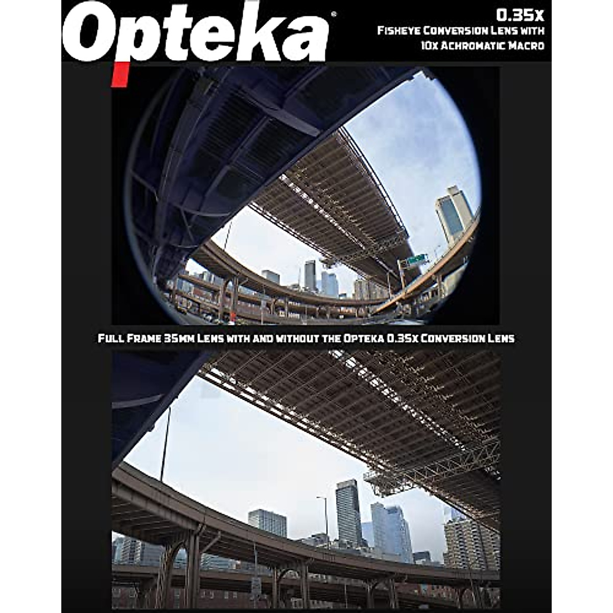 Opteka 58MM 0.35x Fisheye Wide Angle Lens Compatible with Canon DSLR Cameras Including Macro Close Up Attachment