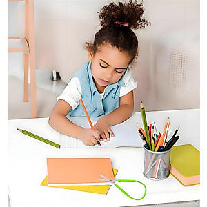 Mini Squeeze Scissors, Lefty Support Loop Scissors for Toddlers，5 Inch Adaptive Design Preschool Training Scissors (3, Red+Blue+Yellow)