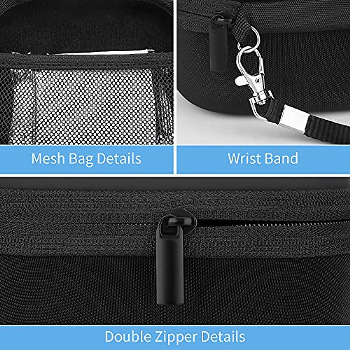 Yinke Case for Polaroid Go Instant Mini Camera (9035), Hard Organizer Portable Carry Travel Cover Storage Bag (Black)