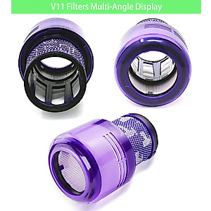 V11 Animal Filter Replacement Compatible with Dyson V11 Torque Drive V11 Animal V11 Complete V11 Extra V15 Detect Vacuums, Part 970013-02.