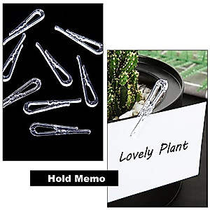 ZOEYES 2000Pcs U Shape Plastic Alligator Clips, 1.5”Transparent Plastic Clothespins, Clear Shirt Clips with Teeth for Shirts Fabric Folding Ties Socks Pants Hold Garments in Place