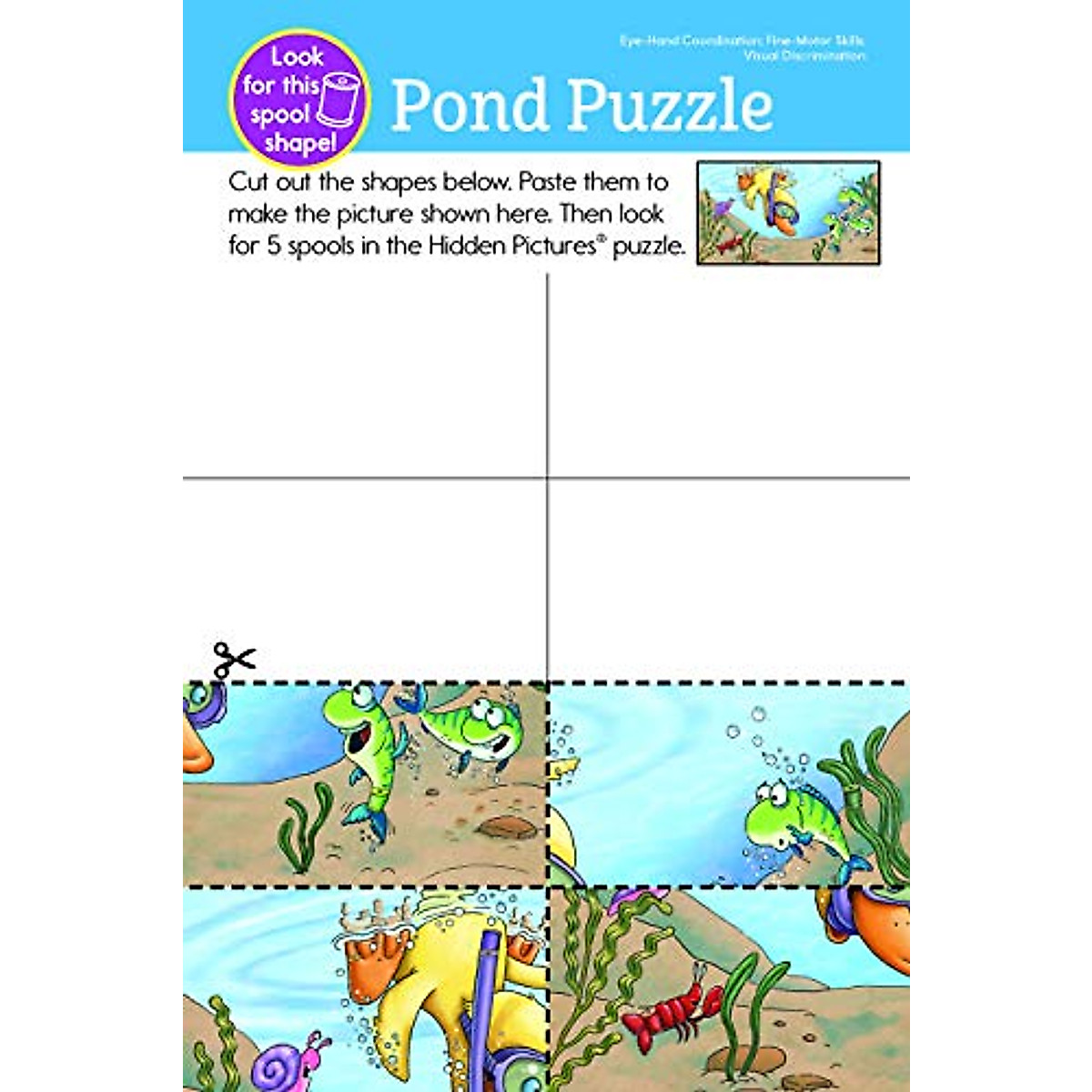 Preschool Cutting and Pasting: Scissor Skills Activity Book for Preschoolers to Practice Cutting Paper, Sort, Match, Find Patterns and More (Highlights Learn on the Go Practice Pads)