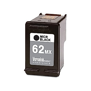 VersaInk-Nano HP 62 MX, XL Black MICR Ink Cartridge for Check Printing