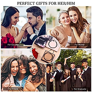 Believe Bracelets Morse Code Bracelets Gifts, Tiger Eye Beads Lava Rock Bracelets Morse Code Bracelets for Women Best Friend Friendship Gifts Inspirational Funny Birthday Gifts for Women Teen Girls