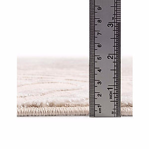 Unique Loom Finsbury Collection Area Rug - Meghan (7' 10" Octagon, Ivory Beige)