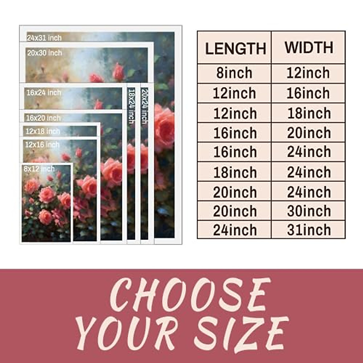 Eleploi DIY Diamond Painting Beautiful Female Angel Diamond Painting Kits for Adults, Fall Decorations for Home& Room Decor, Office Decor, 5D Full Round Diamond Arts Kits 24 X 31 Inches.