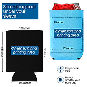 240 Pcs Blank Beer Can Coolers Bulk Collapsible Sublimation Foam Soda Can Covers Insulated Reusable Insulators Cooler Sleeves for Weddings, Bachelorette Parties, HTV Projects, 20 Colors