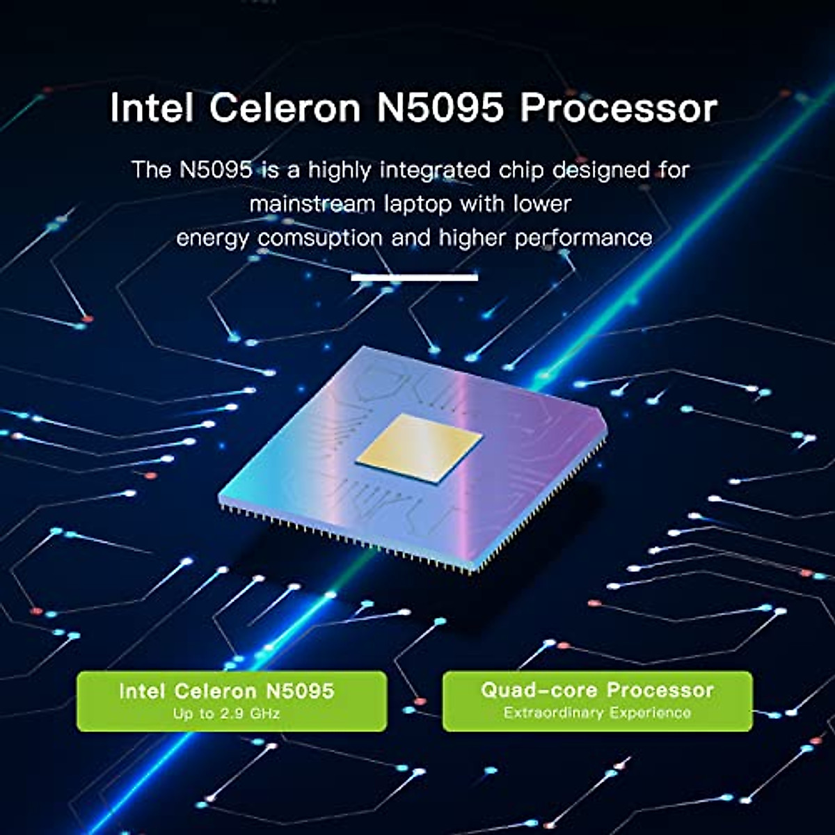 Chicbuy Laptop 15.6''12GB DDR4 512GB SSD Quad-Core Intel Celeron N5095 Processors Windows 11 Laptop Computer,1080P IPS Full HD Laptop,USB 3.0,Up to 2.9Ghz,Bluetooth 4.2,2.4G/5G WiFi,Long Battery Life