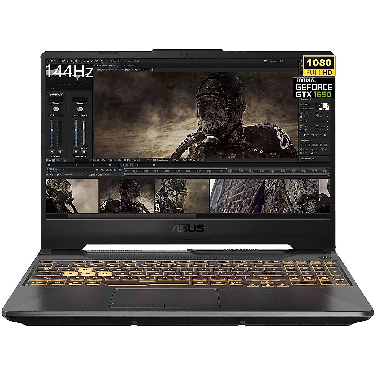 ASUS TUF F15 144Hz Gaming Laptop, 15.6" FHD, Intel Core i5-10300H, 32GB RAM, 1TB SSD+1TB HDD, NVIDIA GeForce GTX 1650, RGB Backlit Keyboard,Windows 10 Home