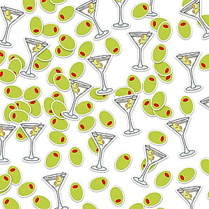 Watersay 400 Pcs Martini Birthday Party Confetti Martini Themed Bachelorette Confetti Bikinis and Martini Cups Confetti for Bridal Shower Engagement Bachelorette Party Supplies