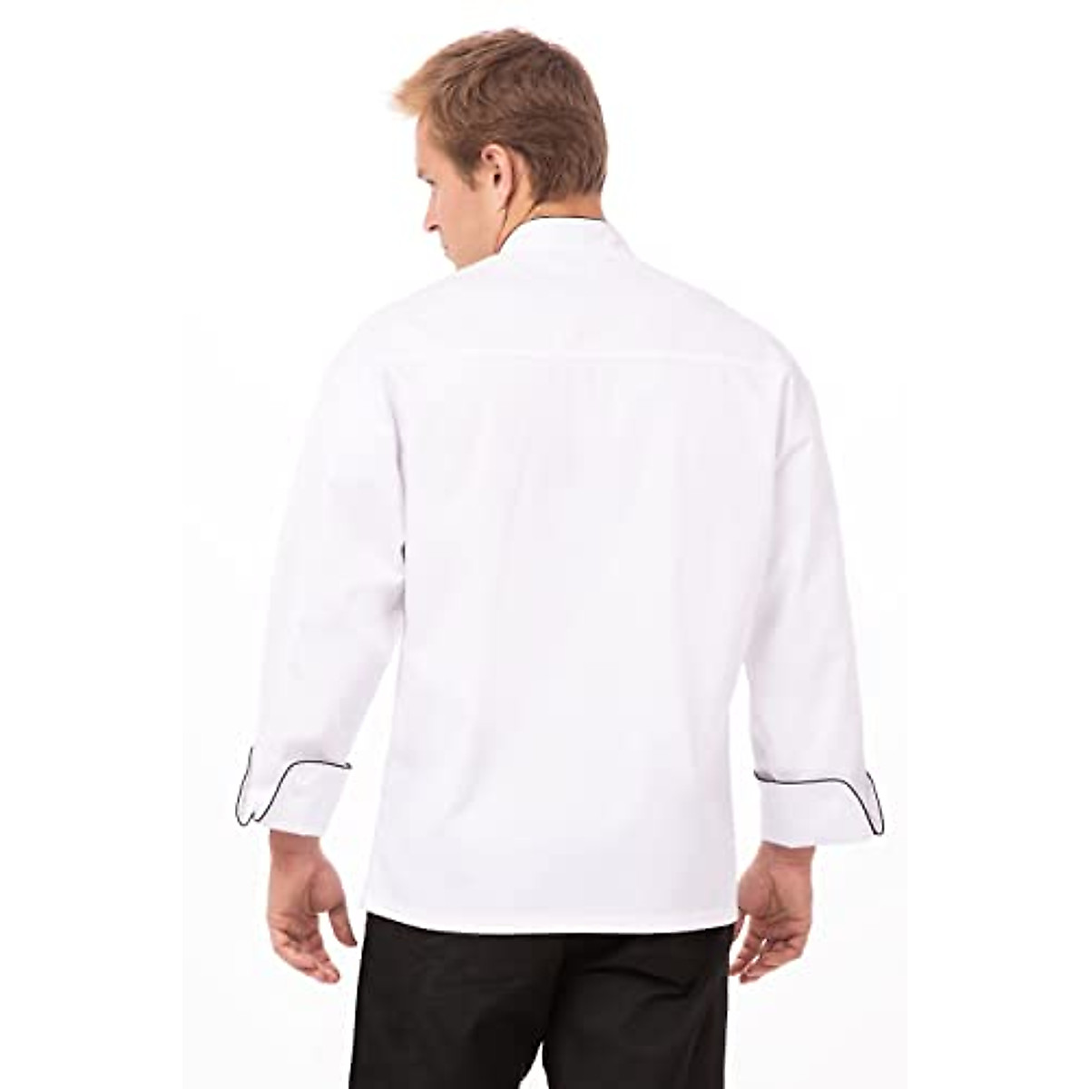 Chef Works Men's Sicily Executive Chef Coat, White, X-Large